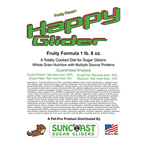 Happy Glider Fruity Flavor Sugar Glider Food 1.5 lb
