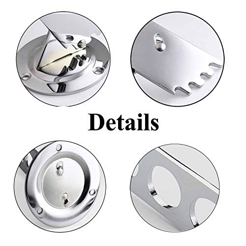 AWOCAN Stainless Steel Wall Mounted Clothing Hanger Angle Adjustable Foldable Laundry Closet Space Saver Organizer Hanger Rack (7 Hole)