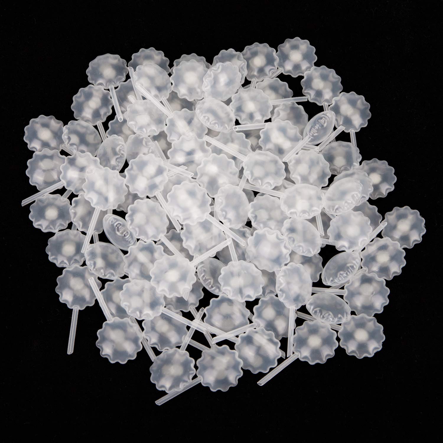 Yopay 300 Pieces Cupcake Pipettes Squeeze Dropper, 4ml Disposable Liquid Strawberry Transfer Injectors Pipettes Infusers for Chocolate, Moveland Cupcakes, (Heart Shape, Round, Rectangular), Clear