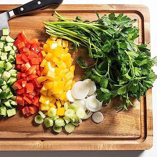 Kichvoe Wood Cutting Board Paddle Charcuterie Boards Kitchen Chopping Boards Food Tray Cheese Bread Pizza Snack Serving Plate for Meat Vegetables Fruit Bread 40X30X2cm