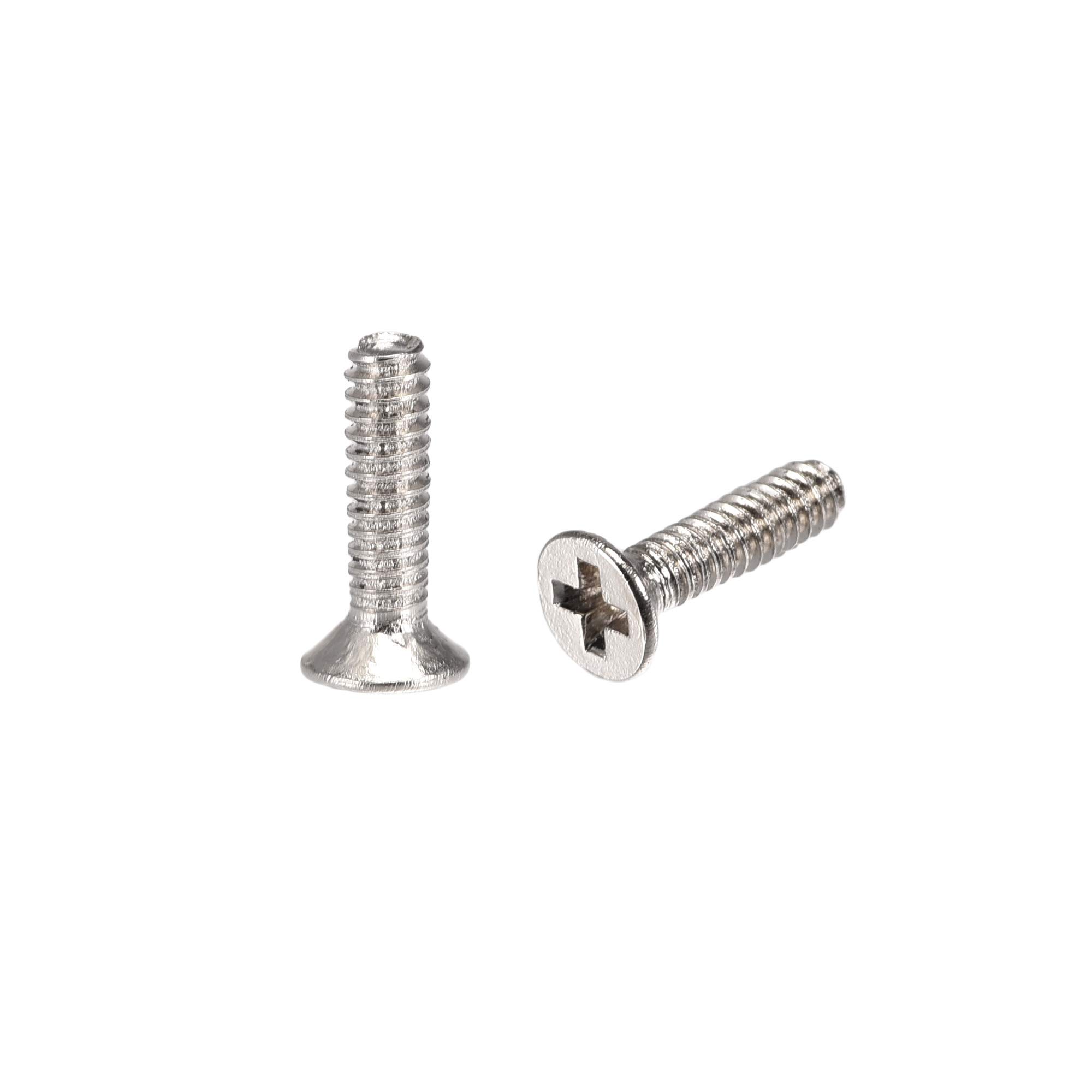 uxcell M1.6 x 6mm Phillips Screw Fastener Silver Tone for Laptop PC TV Fan Switch 500pcs