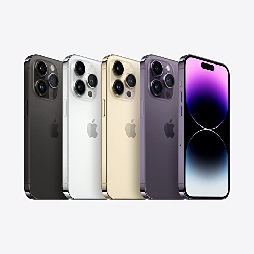 Apple iPhone 14 Pro Max, 128GB, Deep Purple - Unlocked (Renewed Premium)