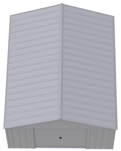 Arrow Classic Metal Shed, 12 x 14, Flute Grey