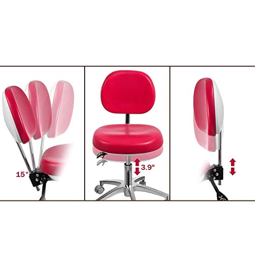 TWDYC Dental Stool - Dental Saddle Doctor Stool Dental Medical Chair Adjustable Mobile Chair Leather Dentist Chair Dental Stool