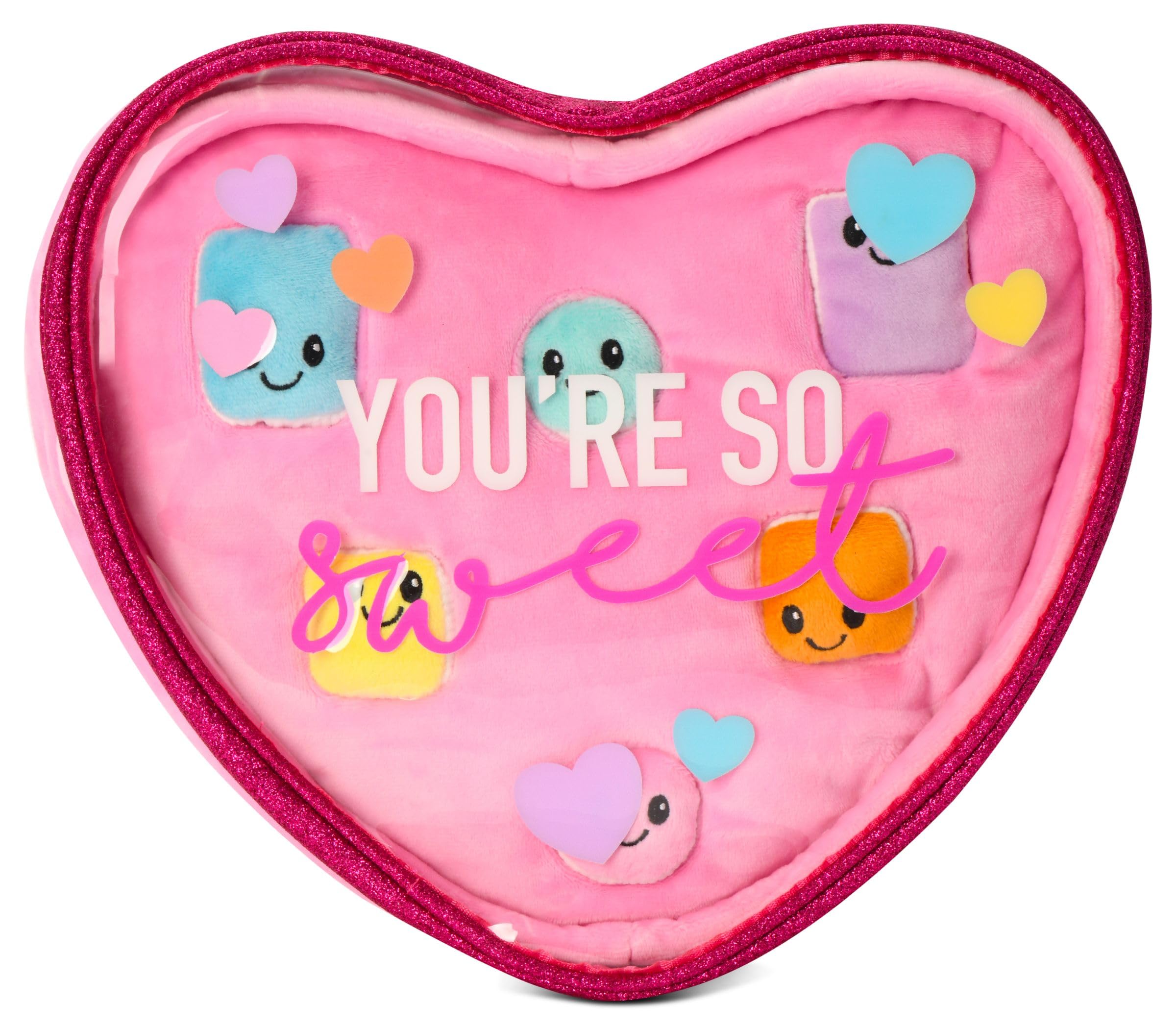 iscream Play with Your Food! Cotton Candy Play Pillow Set with Embroidered Accents