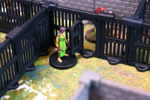Jail Cells Kit - Mini Dungeon Castle Cavern Terrain for RPGs, Dungeons & Dragons (DND), Pathfinder, War Gaming, and More! by DCD (24+pcs, 0.6sqft, 4rooms)