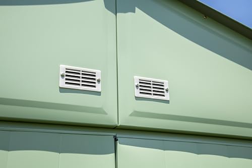 Arrow Select 10' x 8' Outdoor Lockable Steel Storage Shed Building, Sage Green