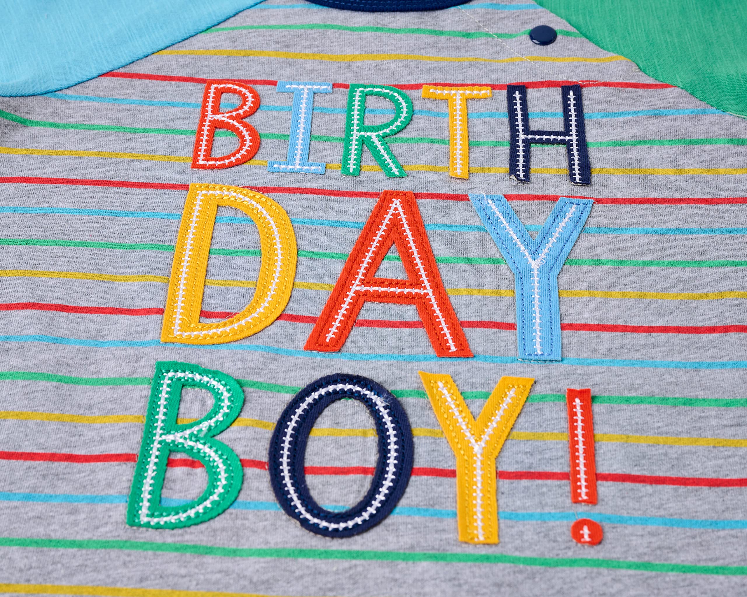 Mud Pie Baby Kids Birthday Boy Shortall, Multi, 12-18 Months
