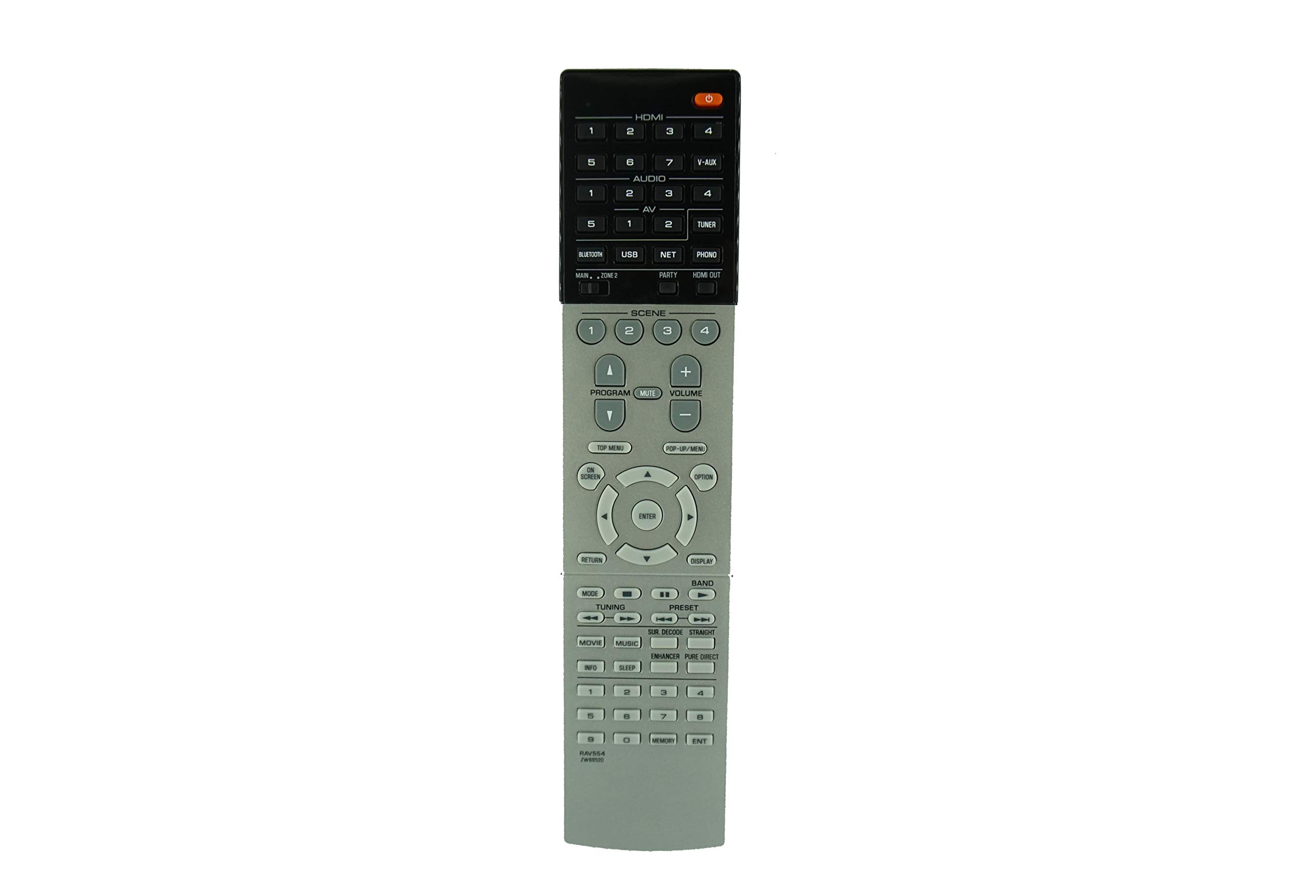 HCDZ Replacement Remote Control for Yamaha AVENTAGE RAV554 ZW695200 RX-A870 RX-A870BL RAV557 ZW916800 RX-A1070 RX-A1070BL 7.2-Ch 4K Ultra HD A/V Home Theater Receiver