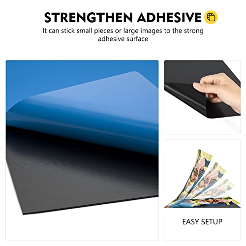 Magicfly Magnet Adhesive Sheets 8 x 10 Inch, 15 Pack Flexible Magnetic Sheets for Photos, Crafts and Die Storage, Easy Peel & Stick
