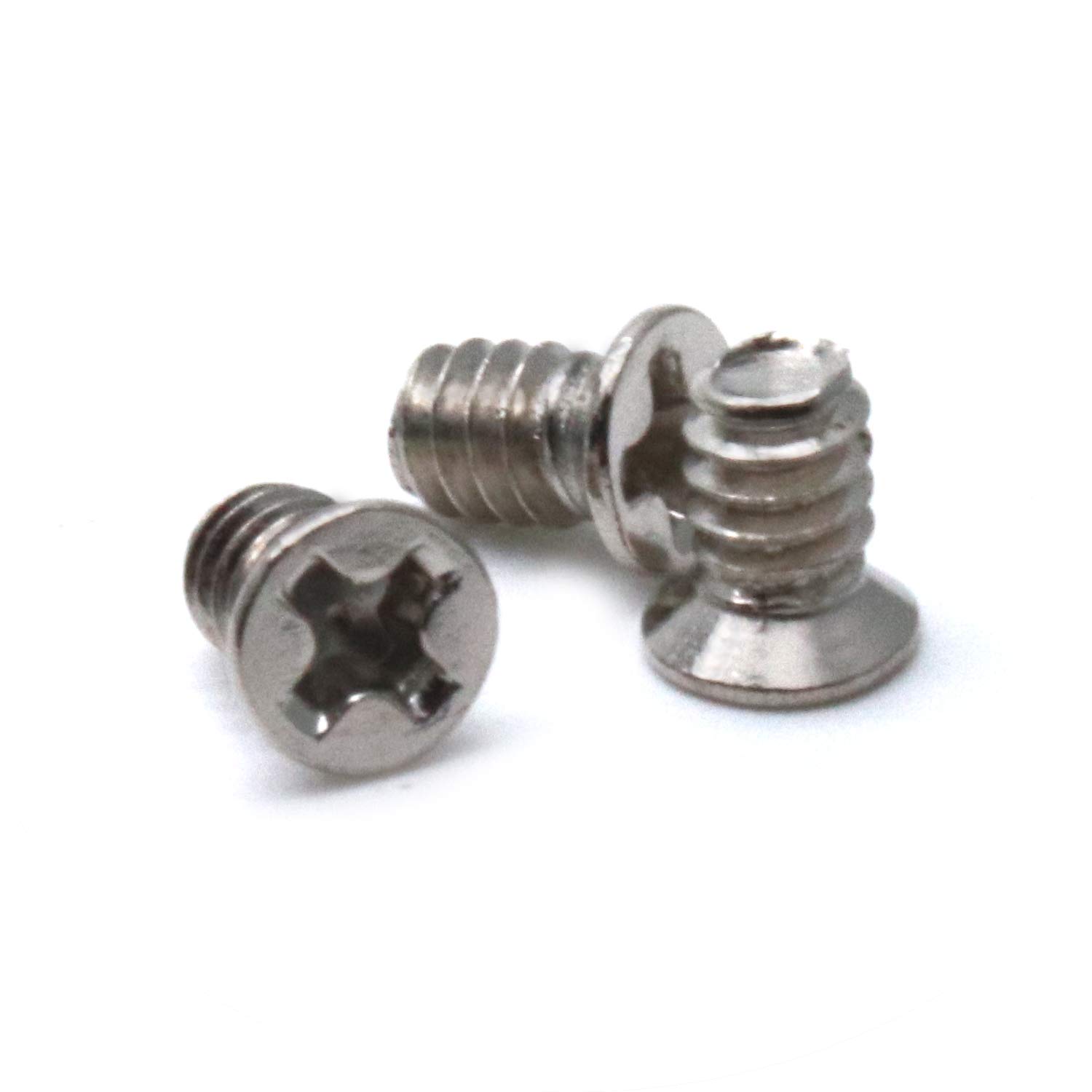 Xiaoyztan 100Pcs #6-32 Cross Drive Flat Head Machine Screw 3.5mm PC Computer Case Hard Drive Screws Full Thread Fastener