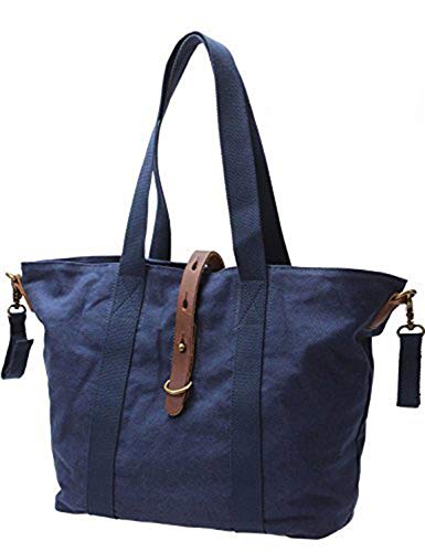 Diaper Tote Bag Mom Shoulder Bag Baby Canvas Nappy Bag For Boys And Girls M02 (blue)