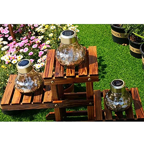 Solar Light Outdoor Home Garden Waterproof Hanging Light Garden Balcony Decoration Creative Fashion Glass Chandelier