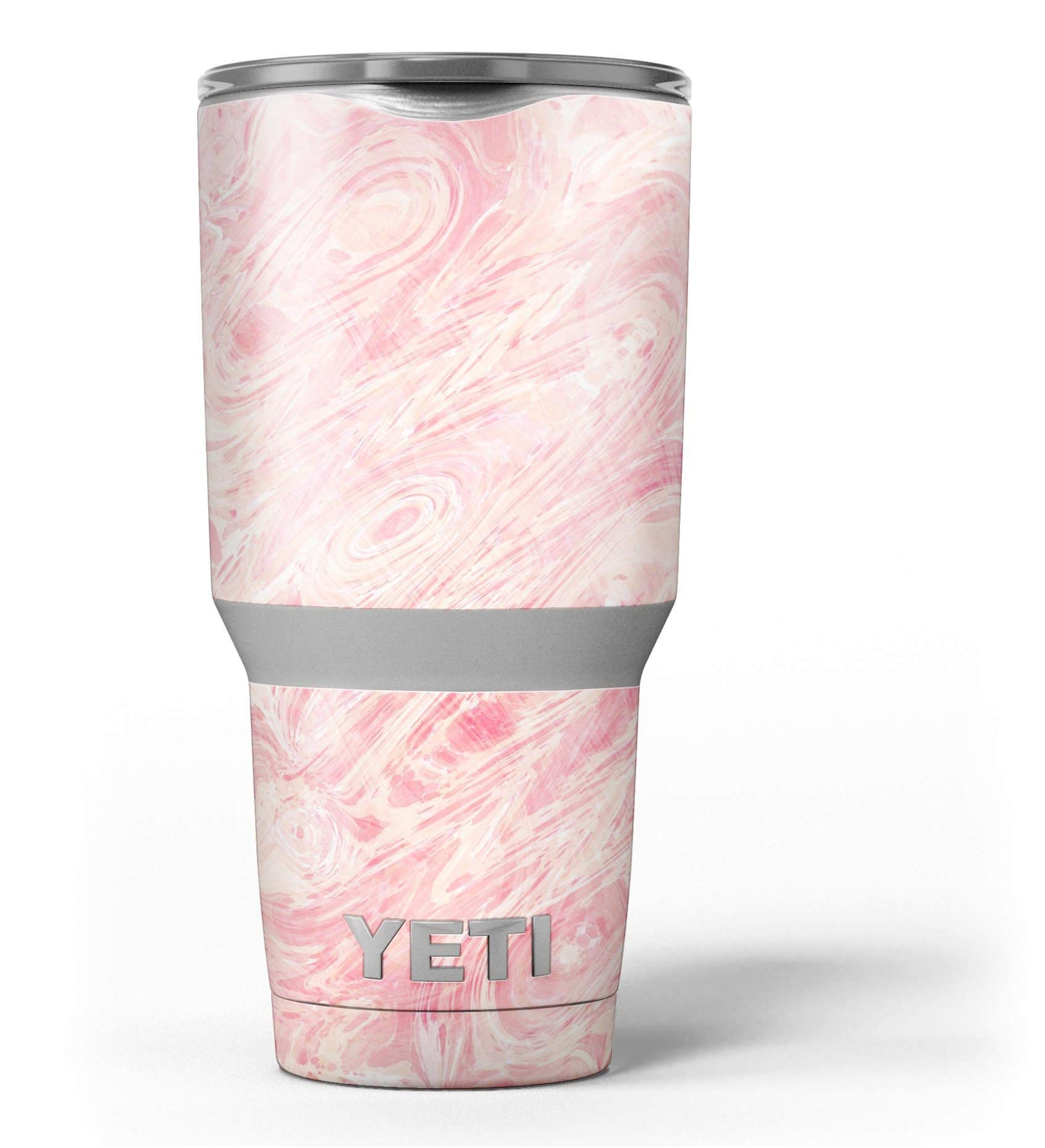 Design Skinz Pink Slate Marble Surface V42 - Skin Decal Vinyl Wrap Kit Compatible with The Yeti Rambler Cooler Tumbler Cups