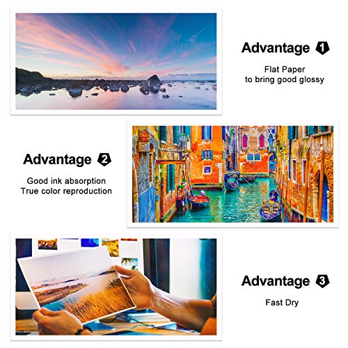 Koala Heavyweight Photo Paper High Glossy 4x6 Inches for Inkjet Printing 100 Sheets 61LB