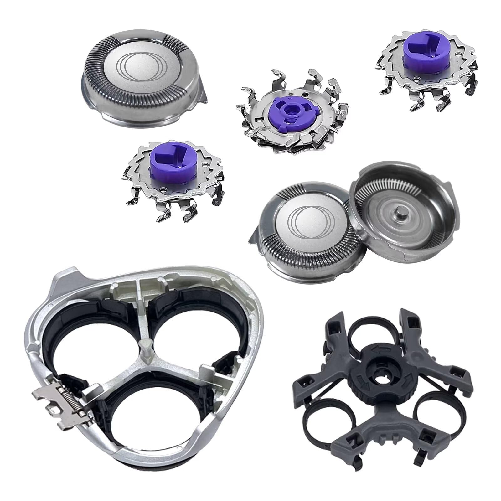 Replacement Complete Head Assembly for Philips Norelco AT750, AT751, AT752, AT753, AT790, AT810, AT811, AT814, AT815, AT890, AT893, PT710, PT715, PT725, PT730, PT734, PT735, PT860, PT861