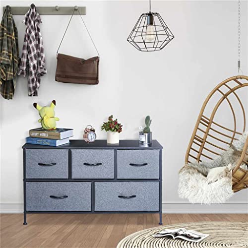LHLLHL 5 Tiers Storage Drawers Living Room Furniture 5 Bin Bedroom Organizer Nightstand Closet Home Storage Drawers Clothes Storage