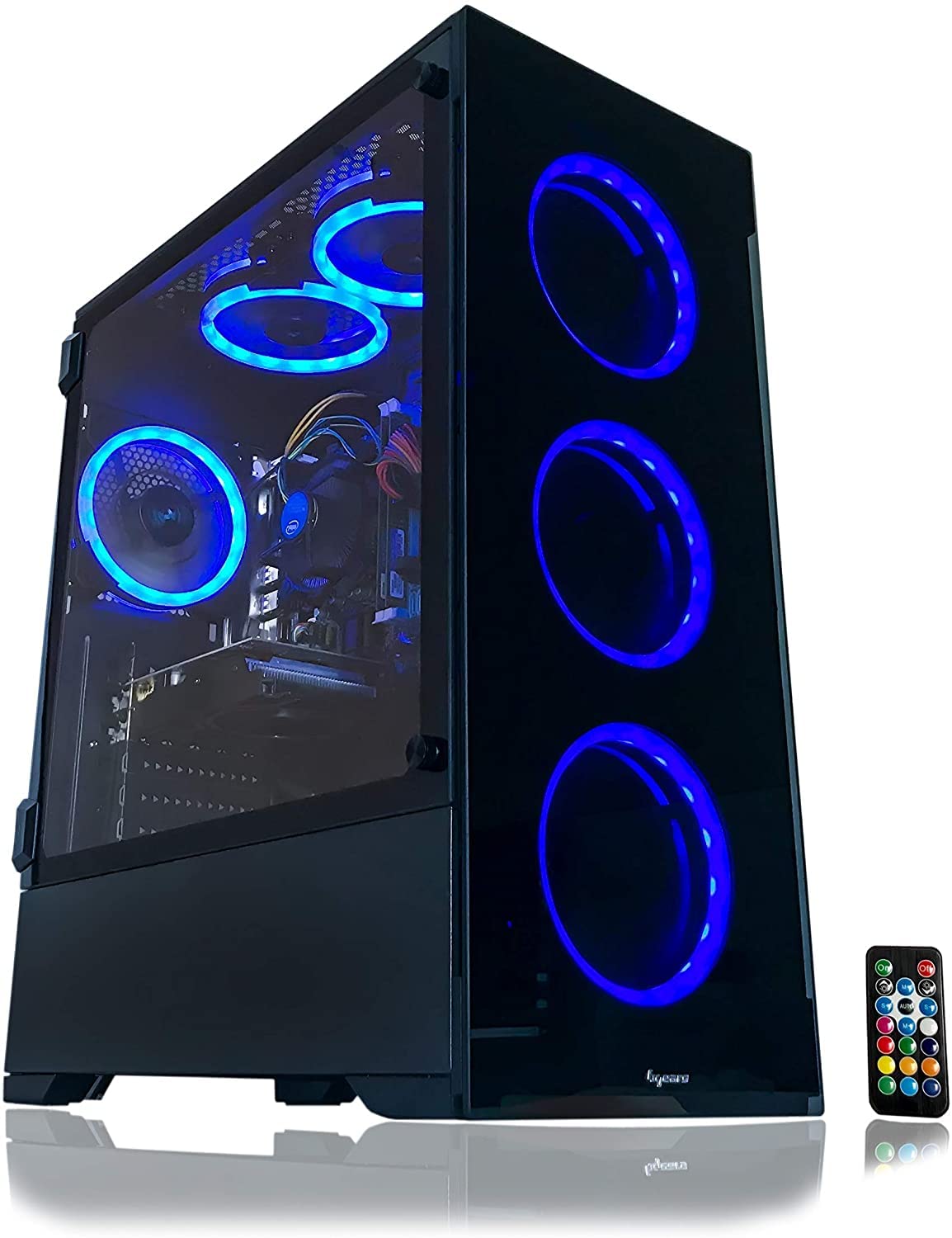 Alarco Gaming PC Desktop Computer Intel i7 3.40GHz,16GB Ram,1TB Hard Drive,Windows 10 pro,WiFi Ready,Video Card Nvidia GTX 750 4GB, 6 RGB Fans with Remote
