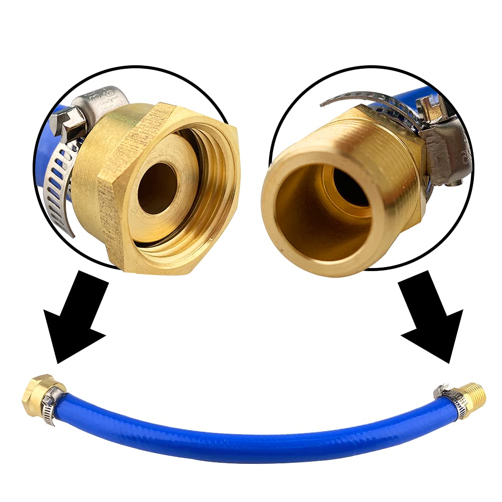 6.0L Powerstroke Oil Cooler Flush Kit,Blue Anodize Adapter Flush Adapter for Ford 2003 2004 2005 2006 2007 2008 2009 2010 Diesel