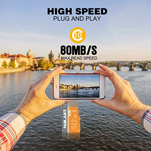 512GB Micro SD Card with Adapter Memory Card Class 10 Fast Speed Flash Card for Mobile Phones/Computer/Camera/Portable Gaming Devices/Action Cam