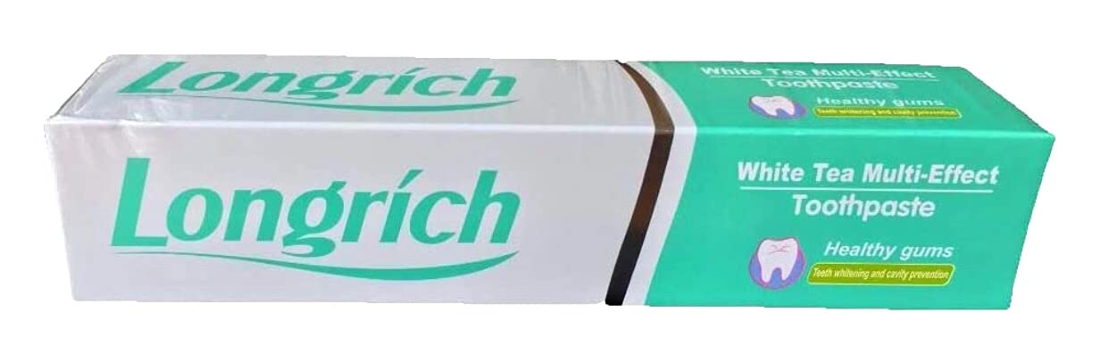 Longrich Toothpaste White Tea Multi-Effect, Fluoride Free.