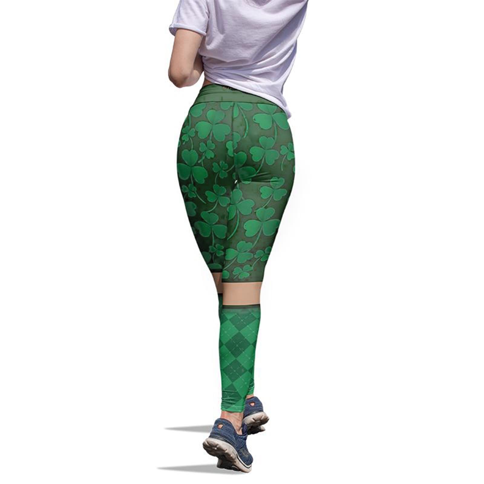 Bblulu Trendy Design Workout Leggings - Novelty Graphic Printed Cute Patterns Tights Slimming Full-Length Yoga Pants
