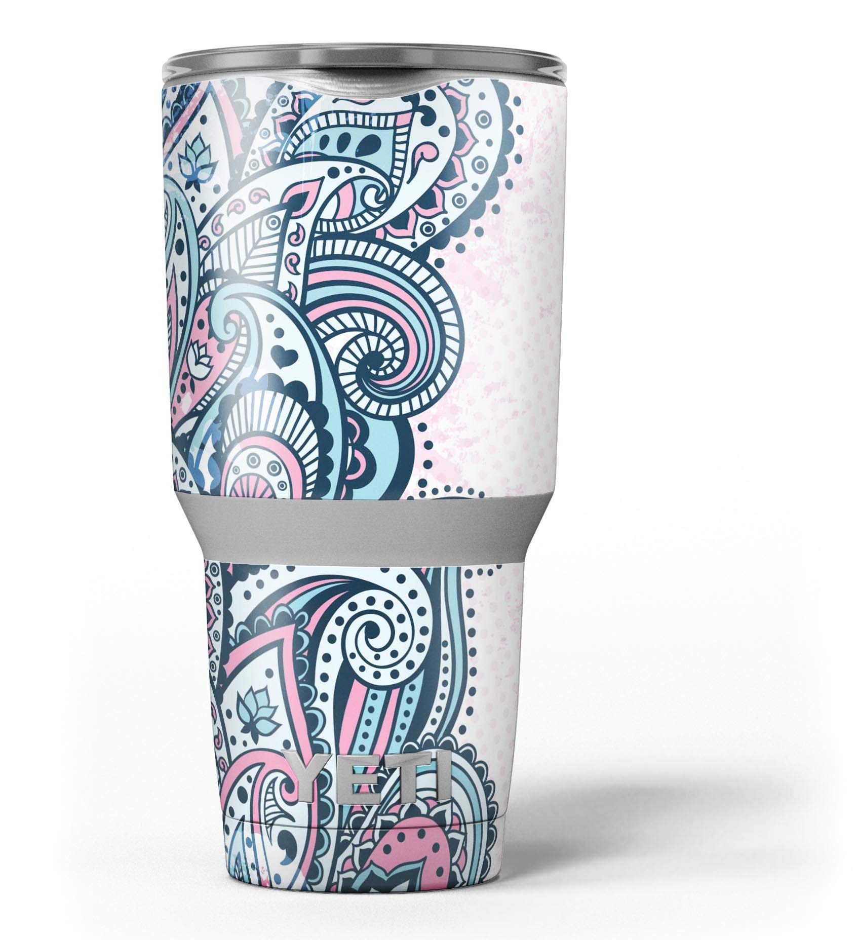 Design Skinz Colorful Ethnic Sprouts - Skin Decal Vinyl Wrap Kit Compatible with The Yeti Rambler Cooler Tumbler Cups