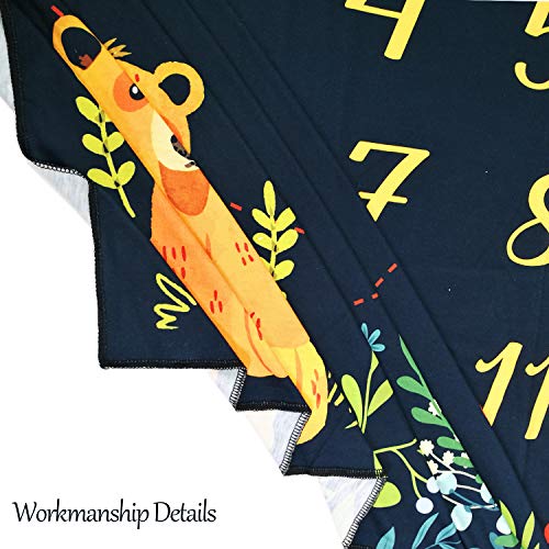 Twins Baby Gifts & Woodland Twin Monthly Milestone Baby Blanket 35"×63"