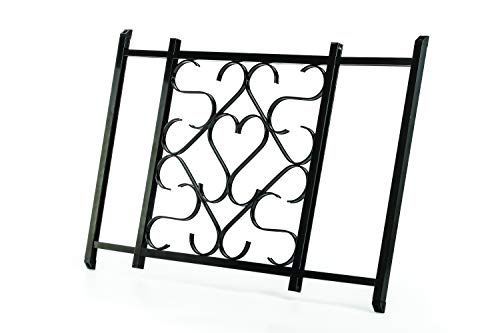 Camco Camper/RV Screen Door Deluxe Grille | Features an Adjustable Width of 20-Inches to 32-Inches & Crafted of Heavy-Duty Aluminum | Includes Installation Hardware (43993)