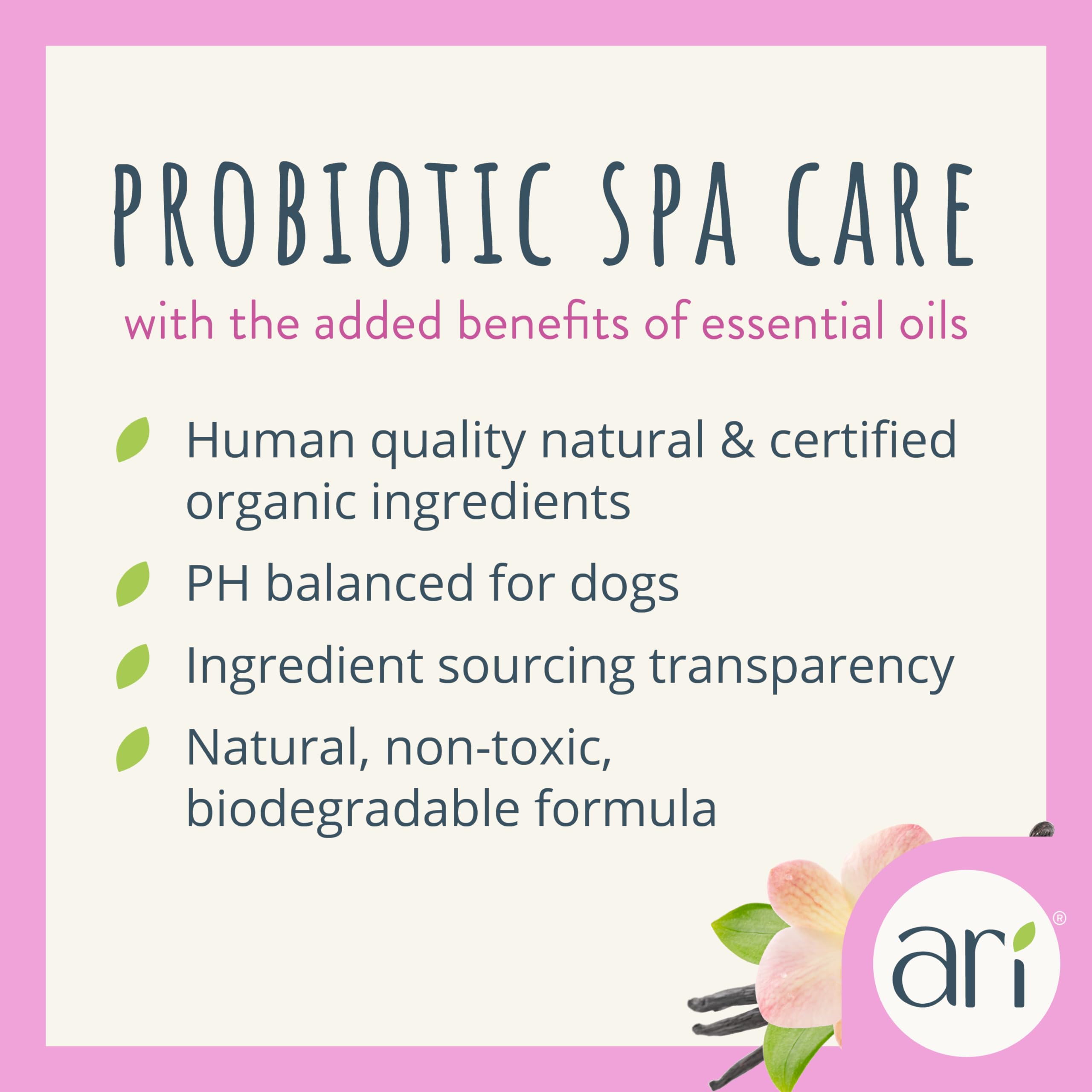 Ari Probiotic Dog Conditioner (16 oz) β Deep Cleansing & Moisturizing for Dry, Itchy Skin Relief β Grooming with Vanilla & Almond for Dogs & Puppies