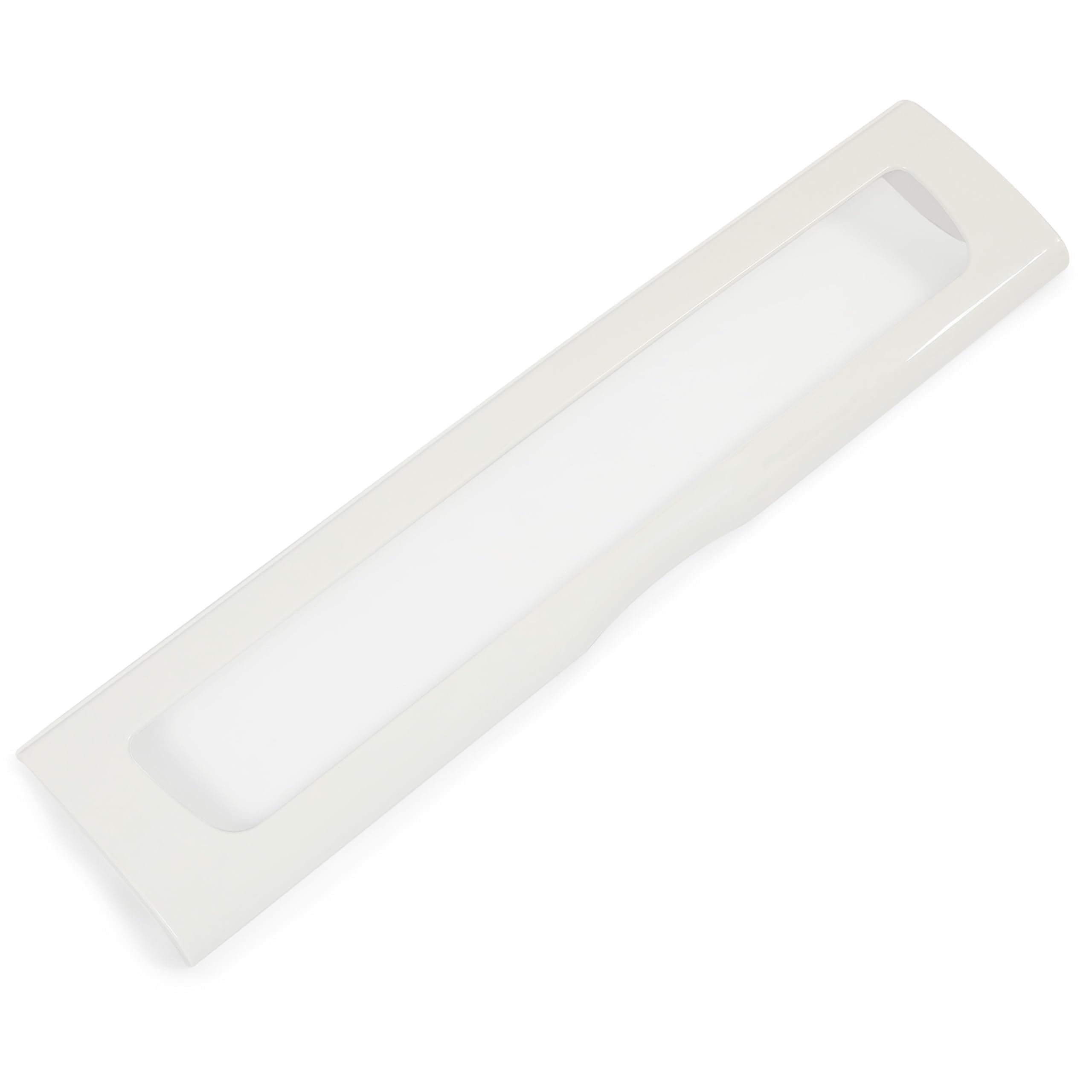 HECASA W10827015 AP5985816 PS11723190 Refrigerator Pantry Drawer Door Compatible with Whirlpool Refrigerator Plastic Clear White 67005903 Replacement only