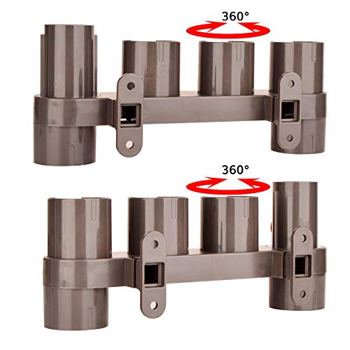 Fullclean Mount Holder for Dyson V15 V7 V11 V8 V10 Absolute Animal Trigger Motorhead Outsize Detect Vacuum Cleaner Attachments Organizer With Expansion Screws,Use On Docking Station Or On Wall