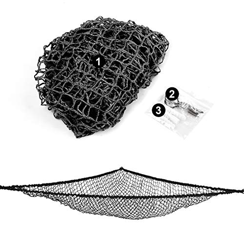 KOHUIJOO Stuffed Animal Hammock,Toy Hammock Net, Jumbo Toy Storage Net 83" Wall Sling Corner Extra Large Kids Children Mesh Toy Net Organizer (Black, 83 Inch)