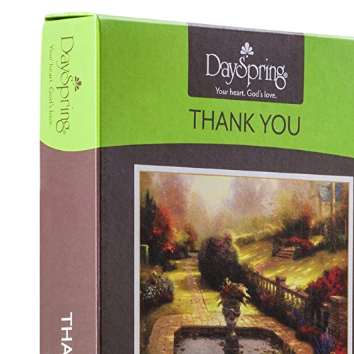 DaySpring - Thomas Kinkade - Thank You - 12 Boxed Cards, KJV (51855), Multi