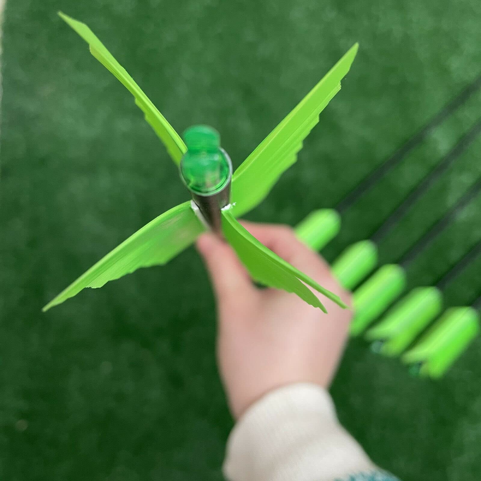 6/12pcs Archery Carbon Arrows 30" Bow Target Hunting Arrow 4 Turkey Feather (Yellow,12pcs)