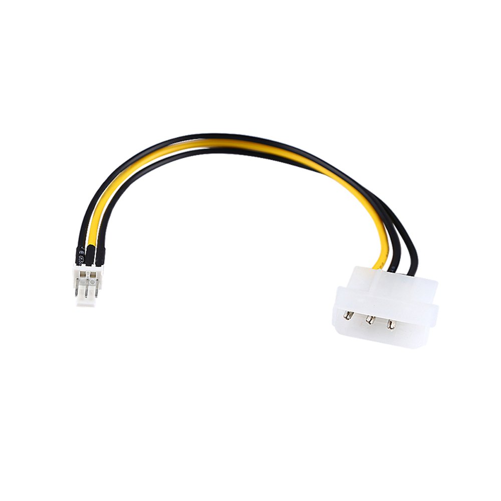 ELECTOP 3 Pin ATX Fan to 4 Pin Molex Connector Cable Fan Power Adapter Cable 2 Pack