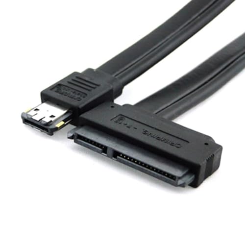 chenyang Power eSATA Cable,Power eSATA to SATA 22Pin Data Transfer Extension Cable Support 5V/12V Power for 2.5"/3.5" Hard Disk Drive 50cm