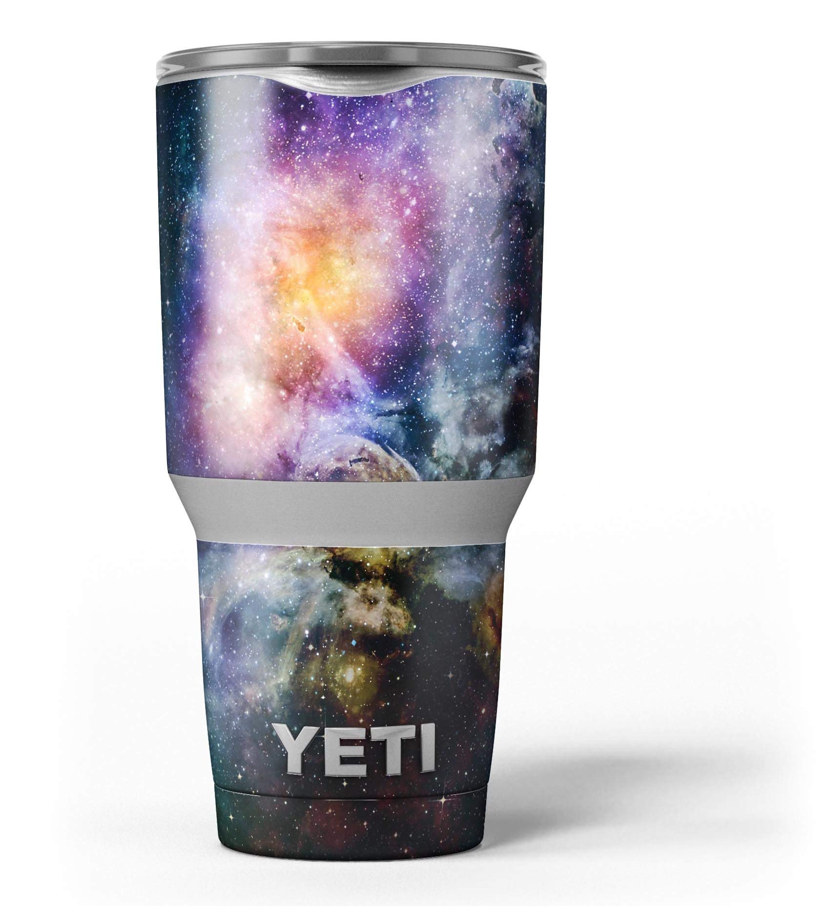 Design Skinz Rust and Bright Neon Colored Stary Sky - Skin Decal Vinyl Wrap Kit Compatible with The Yeti Rambler Cooler Tumbler Cups
