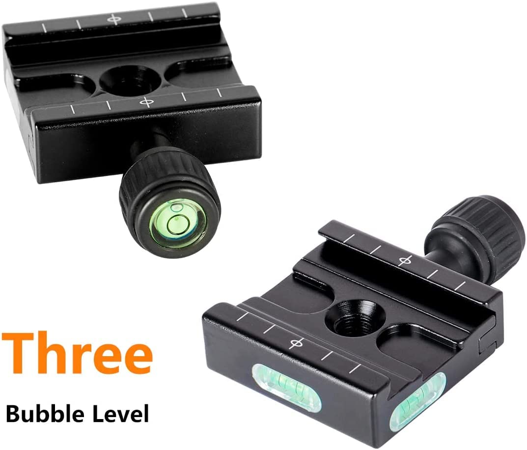 50mm Quick Release Plate Clamp Adapter Compatible with Arca Swiss for DSLR Camera Tripod Ball Head Monopod Stabilizer