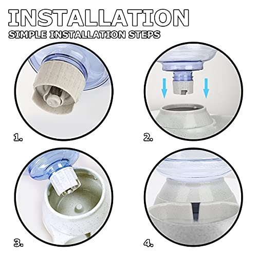 VaygWay Self Dispensing Pet Waterer β Automatic Gravity Dog Cat Waterer - Pet Water Dispenser Dogs Cats β Dog Water Bowl Water Dish β Automatic Water Bowl for Pets