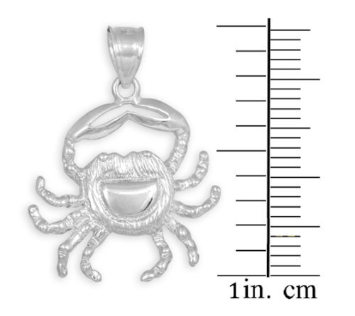 925 Sterling Silver Crab Charm Cancer Zodiac Pendant