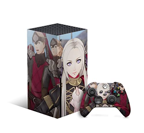 Alear Swordmans Slayer Dragon X-box-Series-X Skin Stickers Decal Full Body Vinyl Cover for Microsoft X-box-Series-X Console and Controllers