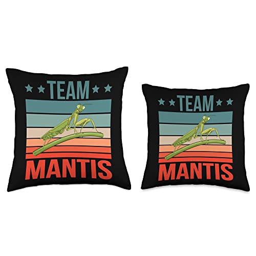Funny Mantis Gifts & Accessoires Team Quote Entomologist Insect Praying Mantis Throw Pillow, 16x16, Multicolor