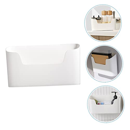 Alipis 1Pc wall storage box office refrigerator storage shelves plastic tabletop shelf refrigerator shelf bin Seasoning Holder desk topper shelf Storage Shelf Kitchen Accessory hanging