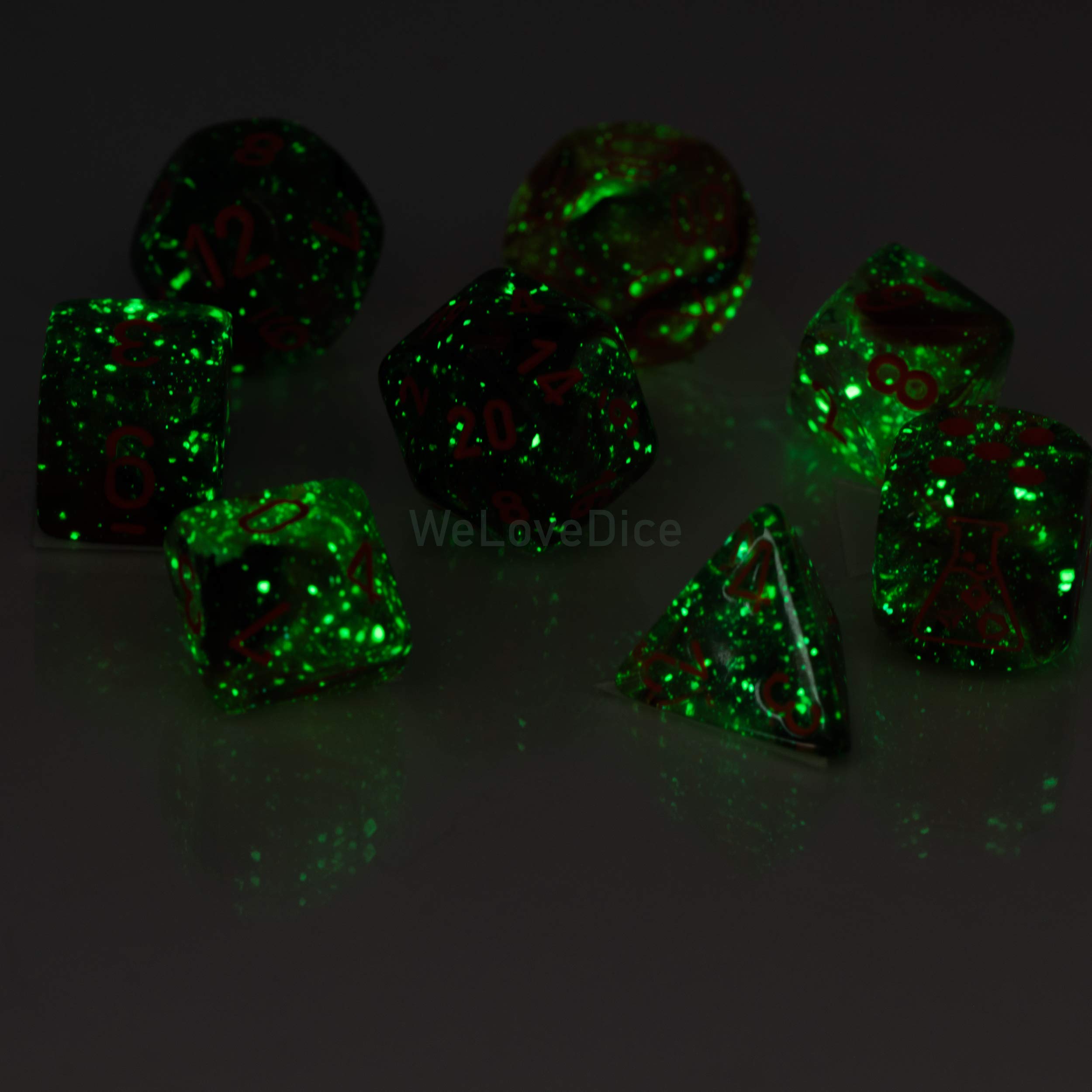 Chessex Lab Dice 4 Nebula CopperMatrix/ Orange Boxed Set