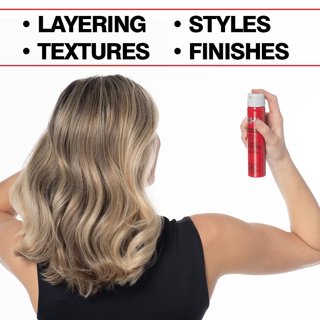 CHI Enviro 54 Hairspray, Natural Hold, Lightweight Spray to Finish & Secure A Variety of Hairstyles, Sulfate & Paraben-Free, 2.6 Oz