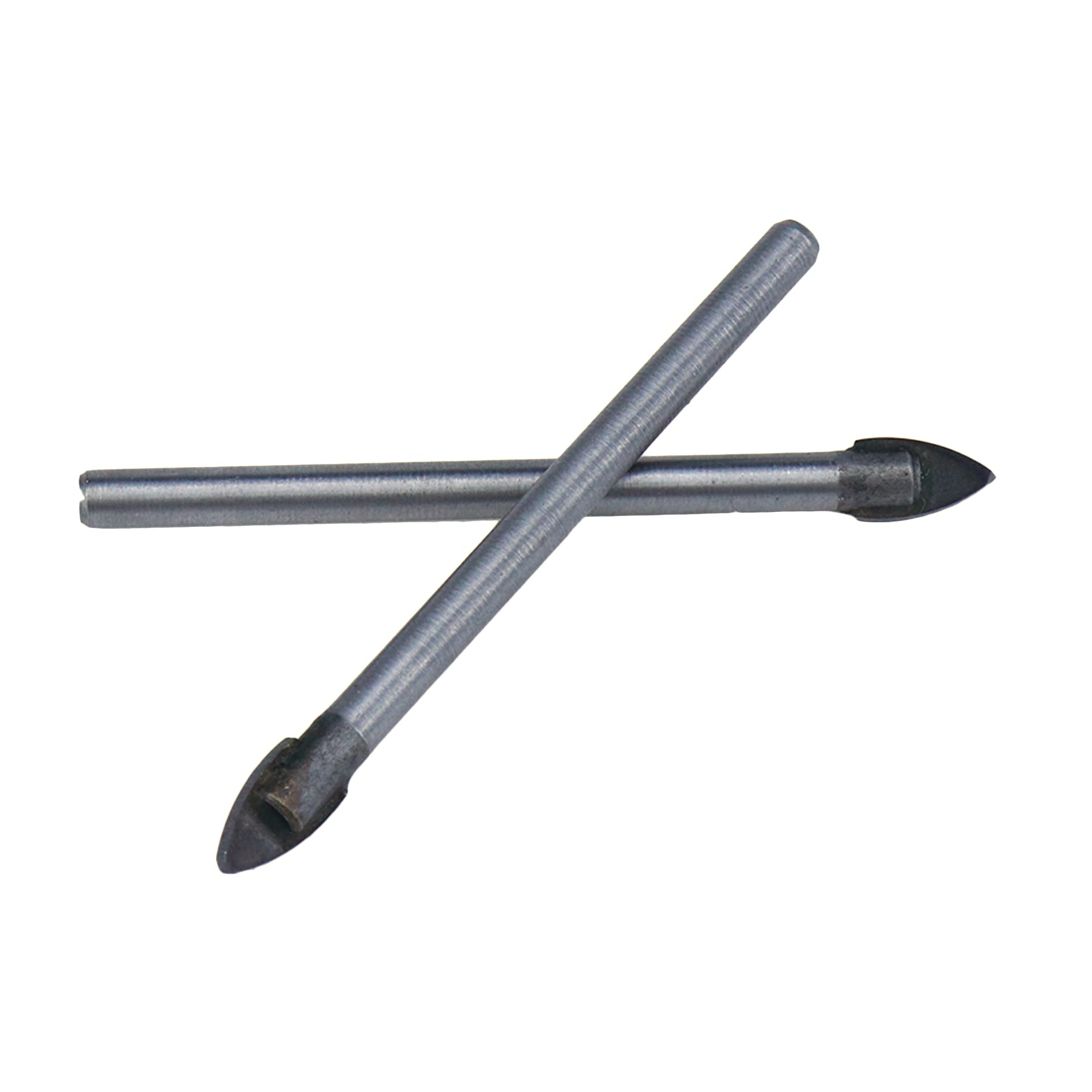 Sydien 5pcs Triangle Head Tile Drill Bit 3/16 Inch(5mm) Tip Diameter 64m Length 5/32" Shank Glass Tile Tip for Drilling Glass, Tile & Ceramic