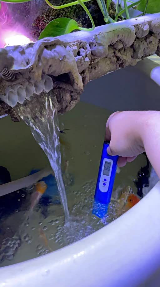 Othmro 1Pcs TDS and EC Tester Handheld Tester 1-9990PPM 1 Resolution Plastic Titanium Alloy Digital Water Tester Accuracy ± 2% for Aquariums Swimming Pools Water Filters White