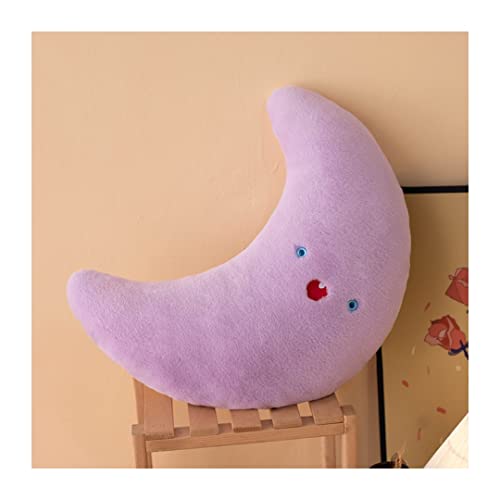 Baiyuruodie Plush Flower Pillow, Cushion, Office Cushion, Home Decoration, (45cm(17.7inch), Purple)