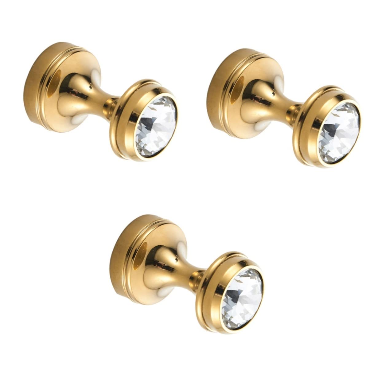 ARTIBETTER 3 Pcs Wall Hanging Hook Furniture Door Hanger Curtain Buckle Diamond Wall Hook Bathroom Crystal Hook Wall Towel Hook Crystal Curtain Holdbacks Kitchen Cabinet Decor Coat Heavy